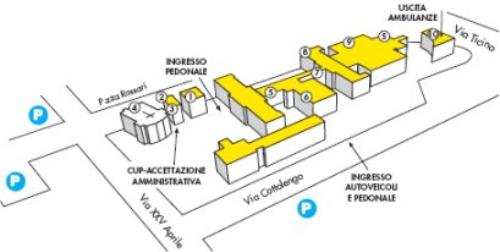 Mappe per orientarsi - Ospedale Maggiore della Carità di Novara